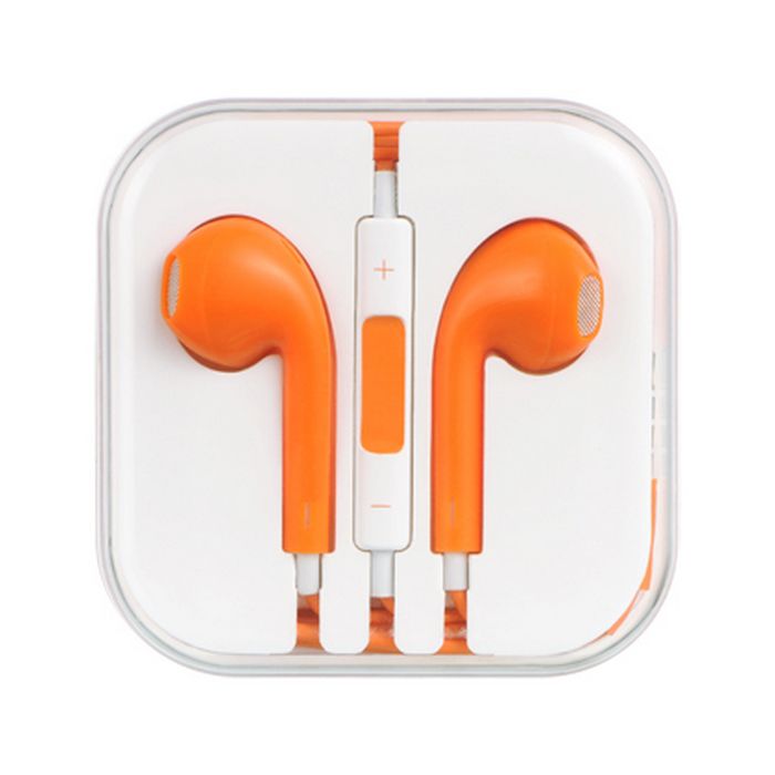 HANDS FREE ZA APPLE IPHONE 5 3.5 MM NARANČASTI